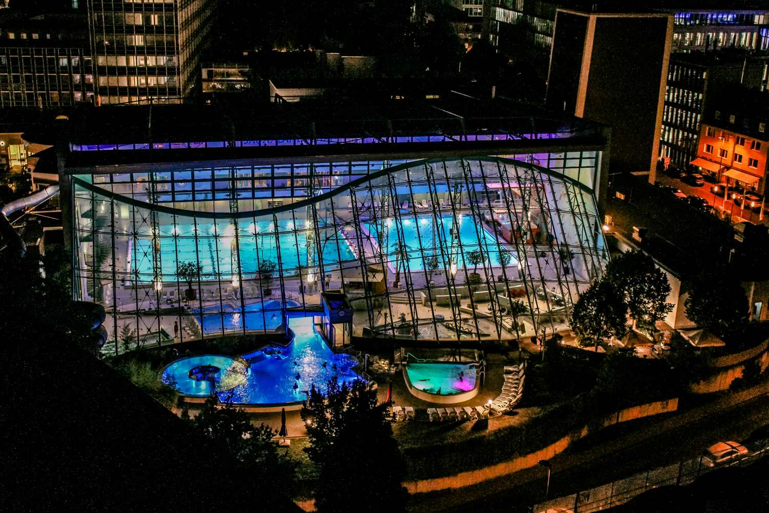 Saunalandschaft und Dachgarten im Agrippabad | Mit Vergnügen Köln